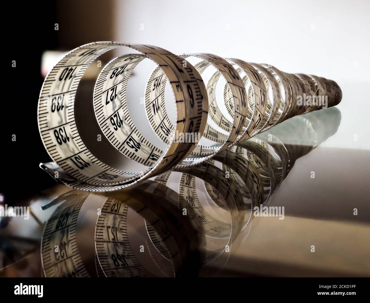 Tape measure, used by dressmakers and tailors to take measurements of ...