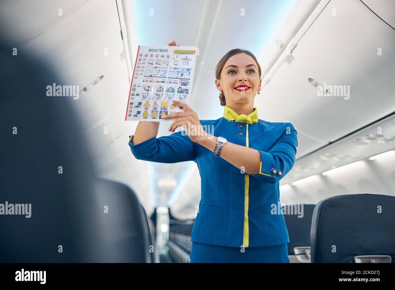 Pre flight safety demonstration hi-res stock photography and images - Alamy