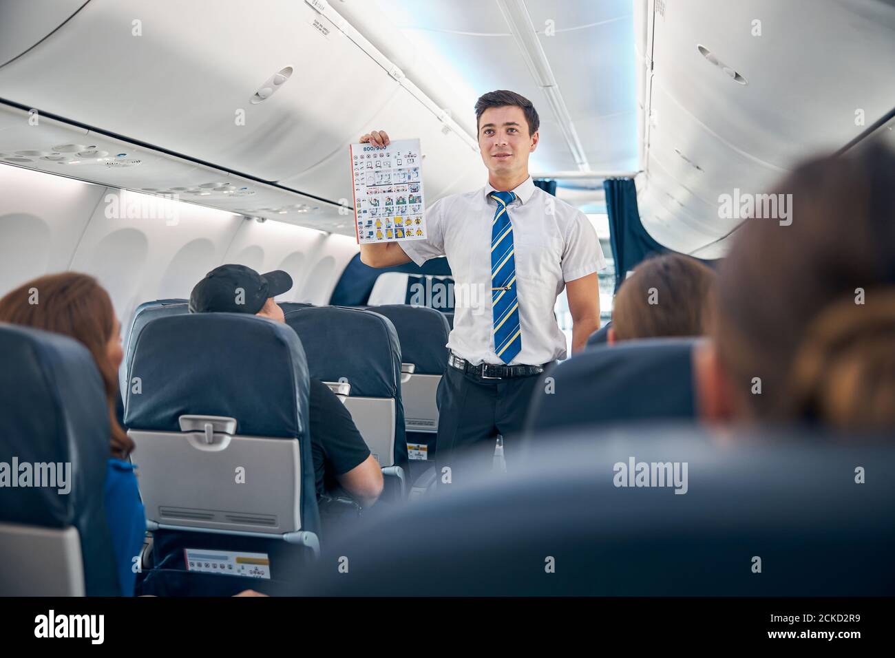 Air steward safety hi-res stock photography and images - Alamy