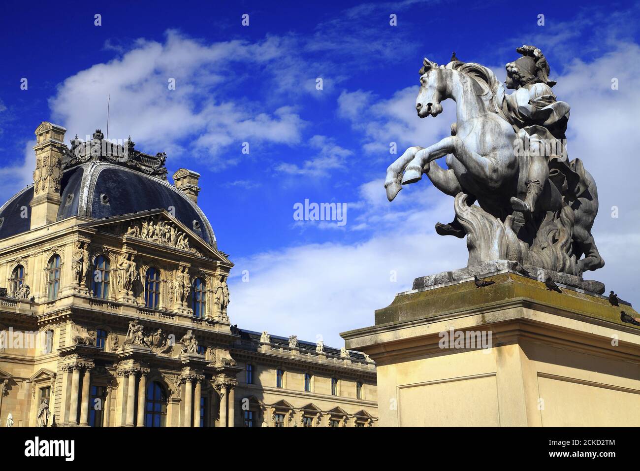 France Paris Louvre outdoor sculpture Stock Photo - Alamy