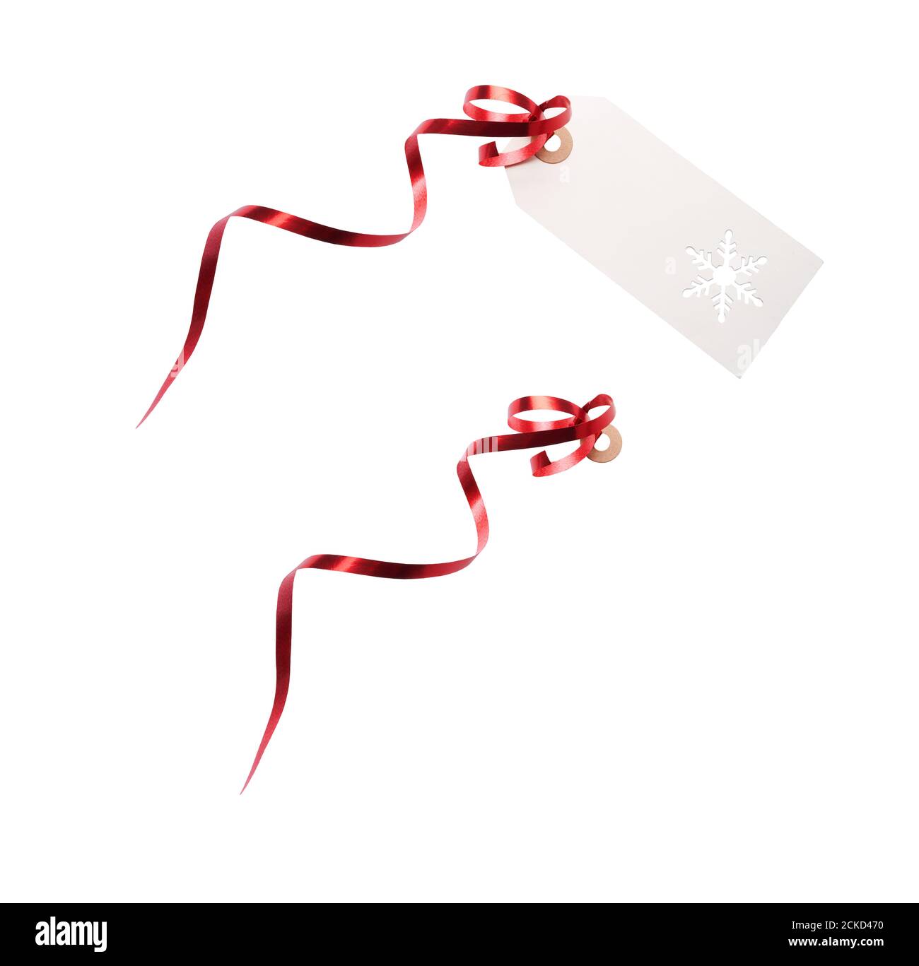 Gift tags and label template with red ribbon attached to add to ...