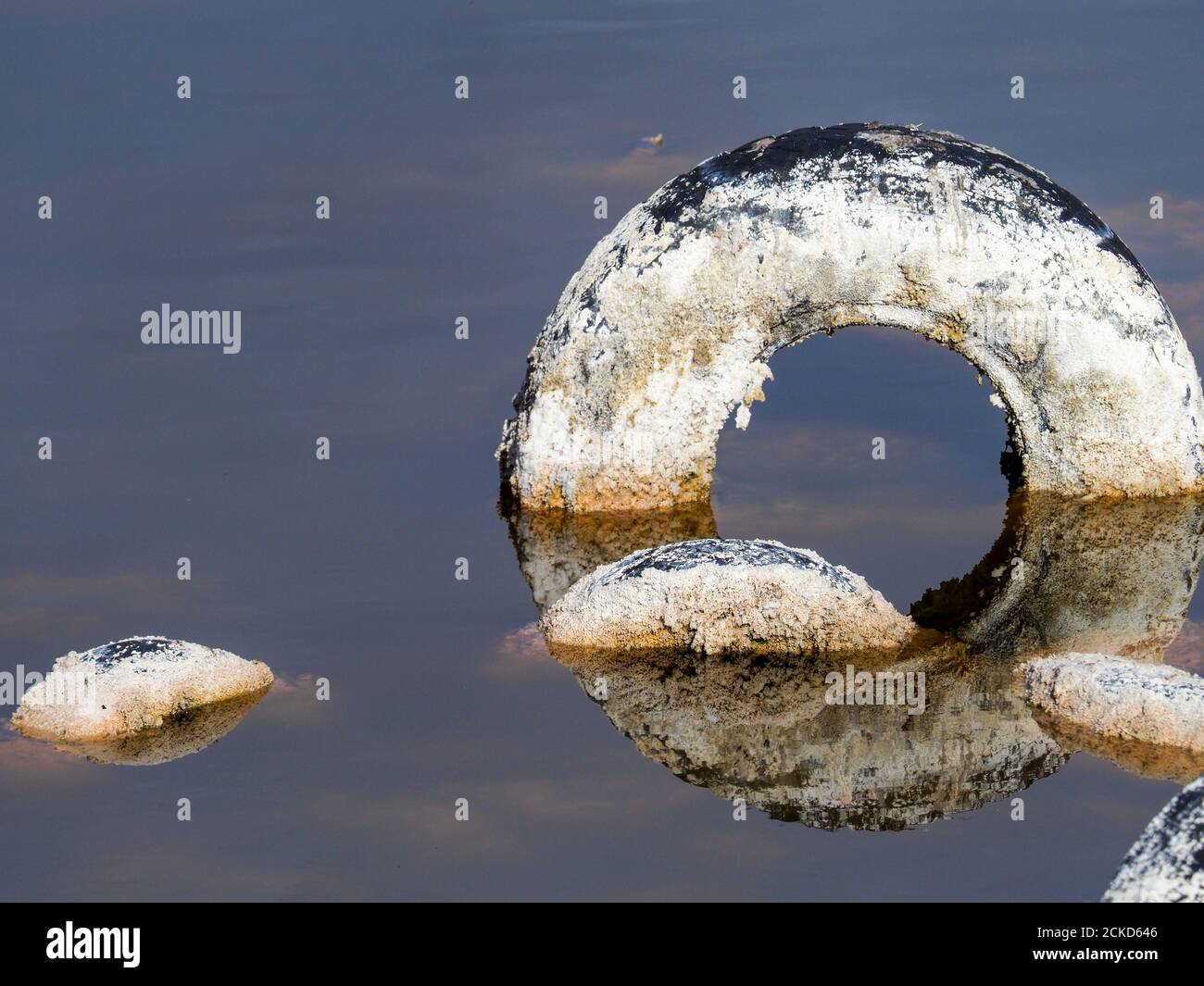 Polluted lagoon in Spain Stock Photo - Alamy