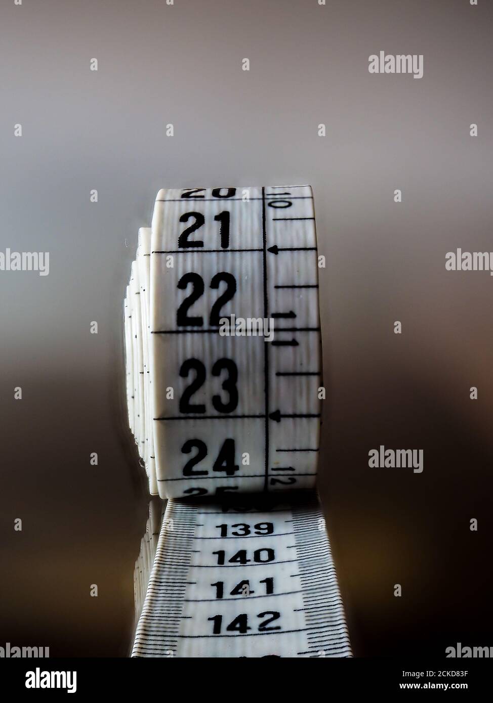 Tape measure, used by dressmakers and tailors to take measurements of ...