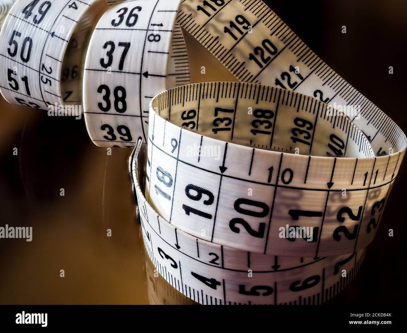Tape measure, used by dressmakers and tailors to take measurements of ...