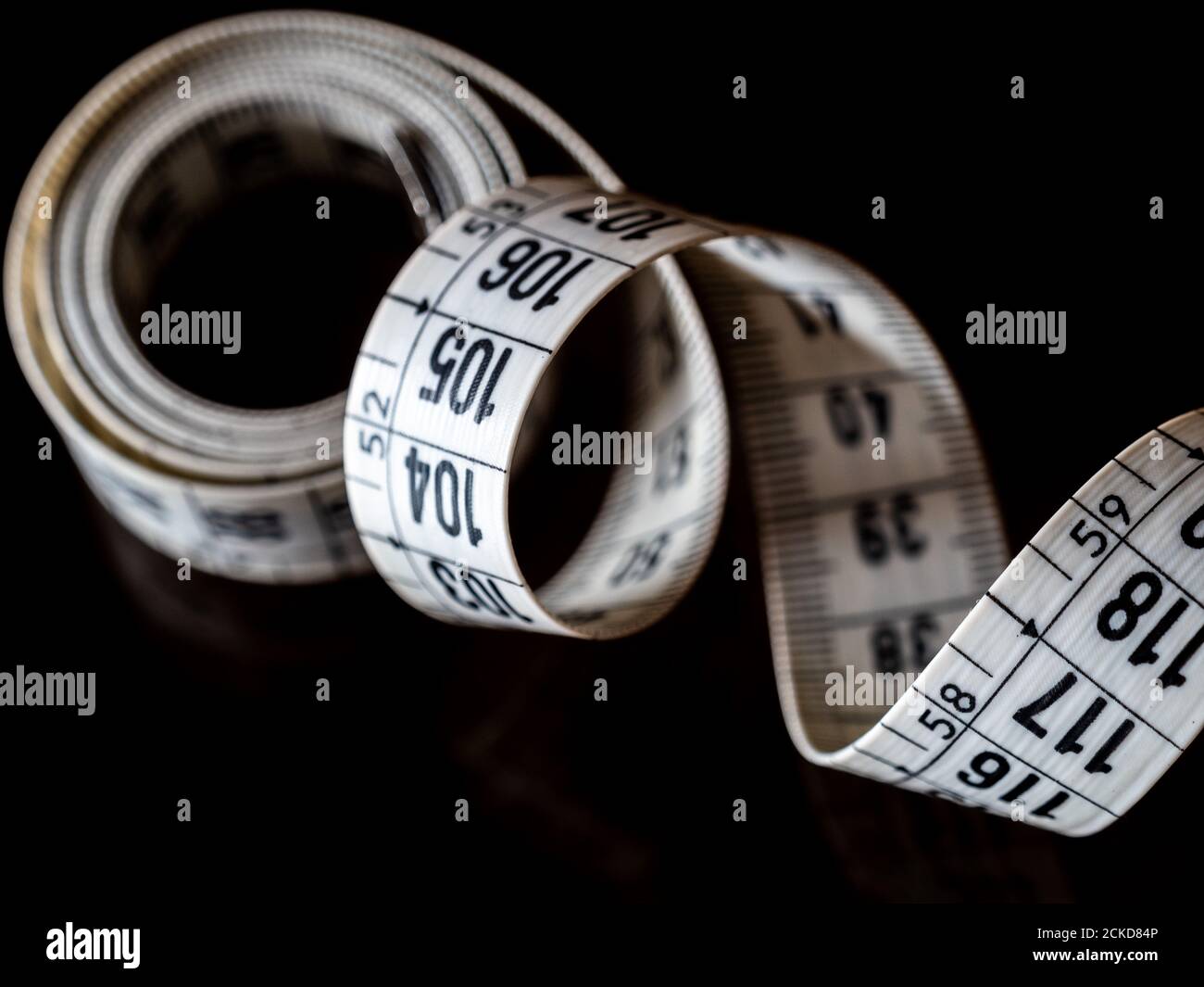 Tape measure, used by dressmakers and tailors to take measurements of ...