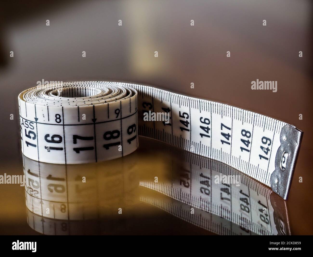 Tape measure, used by dressmakers and tailors to take measurements of ...