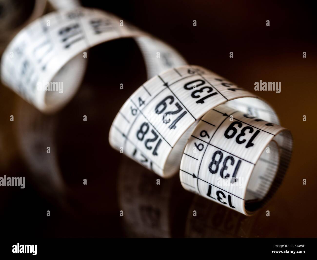 Tape measure, used by dressmakers and tailors to take measurements of ...