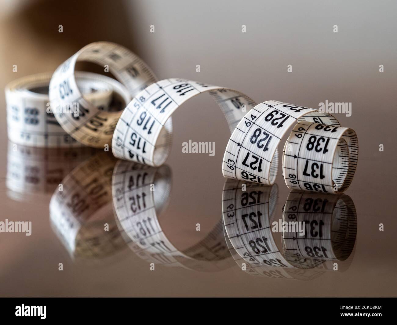 Tape measure, used by dressmakers and tailors to take measurements of ...