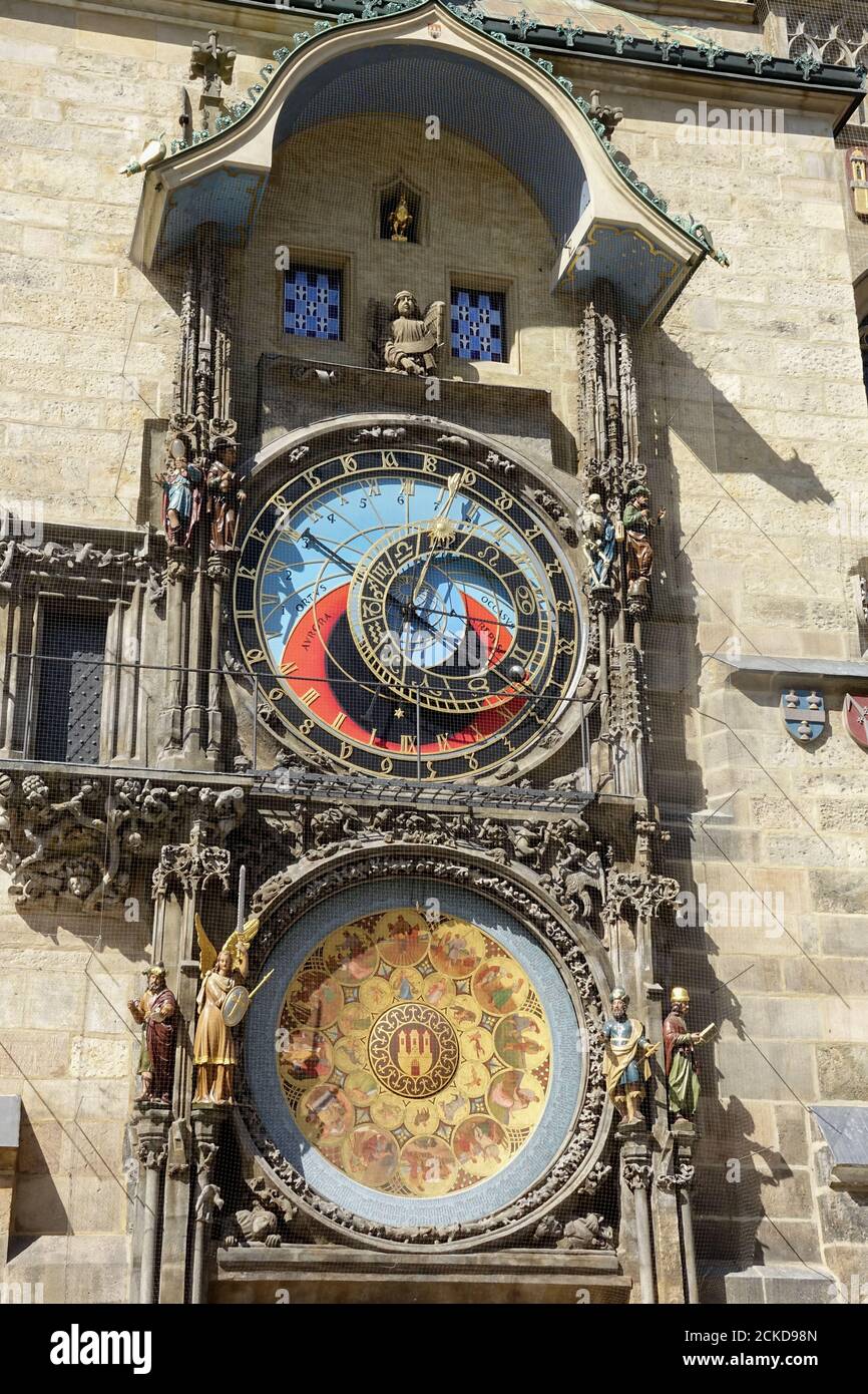 Prague Astronomical Clock Prague Old Town Square Prague Clock tower on ...