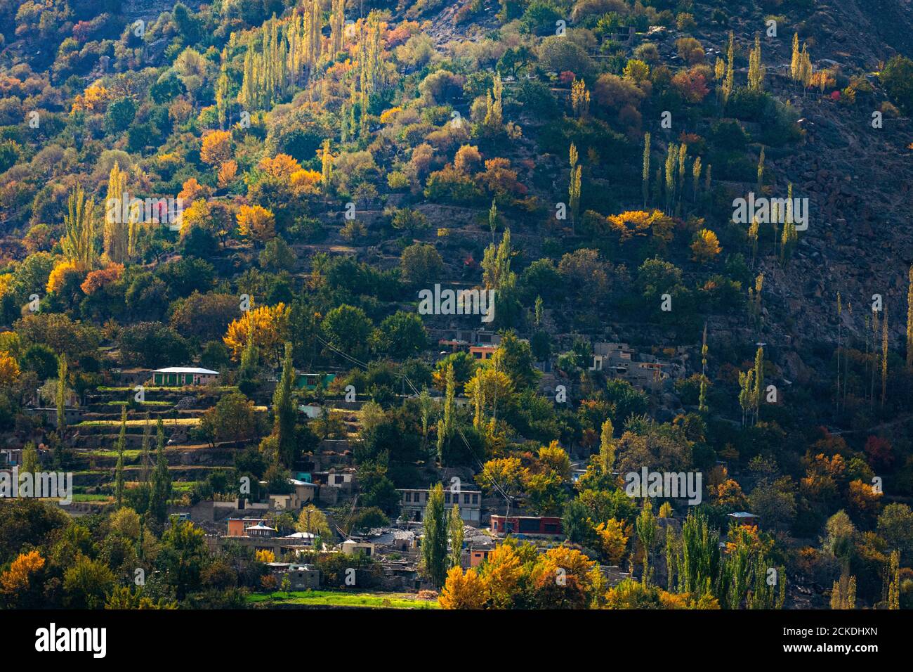 Autumn At Hunza and northern areas of gilgit baltistan , Pakistan Stock ...