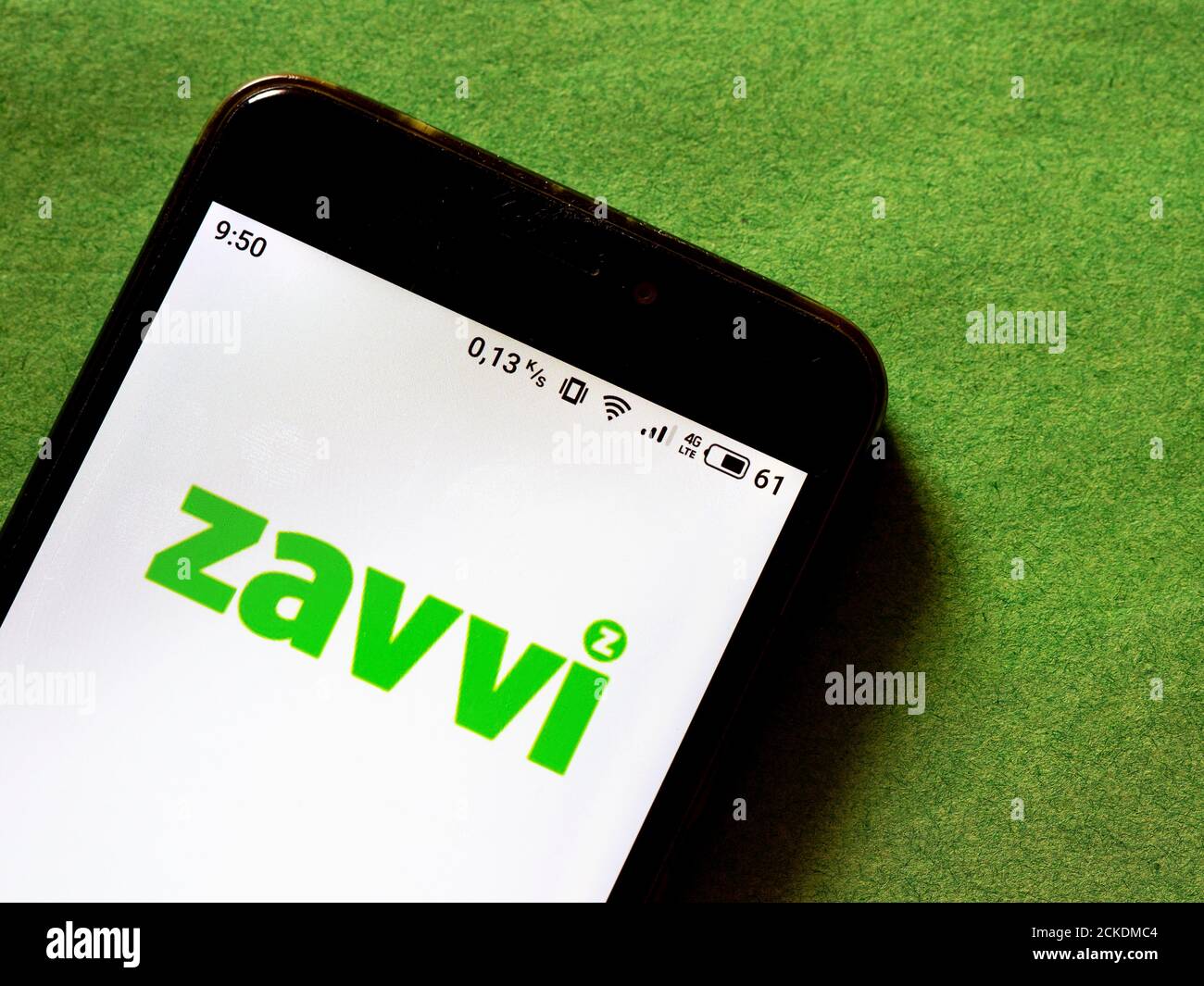 In this photo illustration a Zavvi logo is seen displayed on a ...