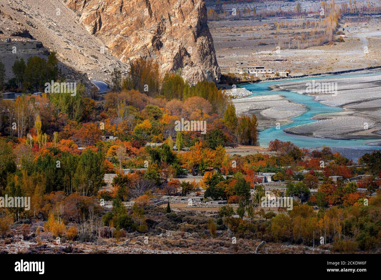 Autumn At Hunza and northern areas of gilgit baltistan , Pakistan Stock ...