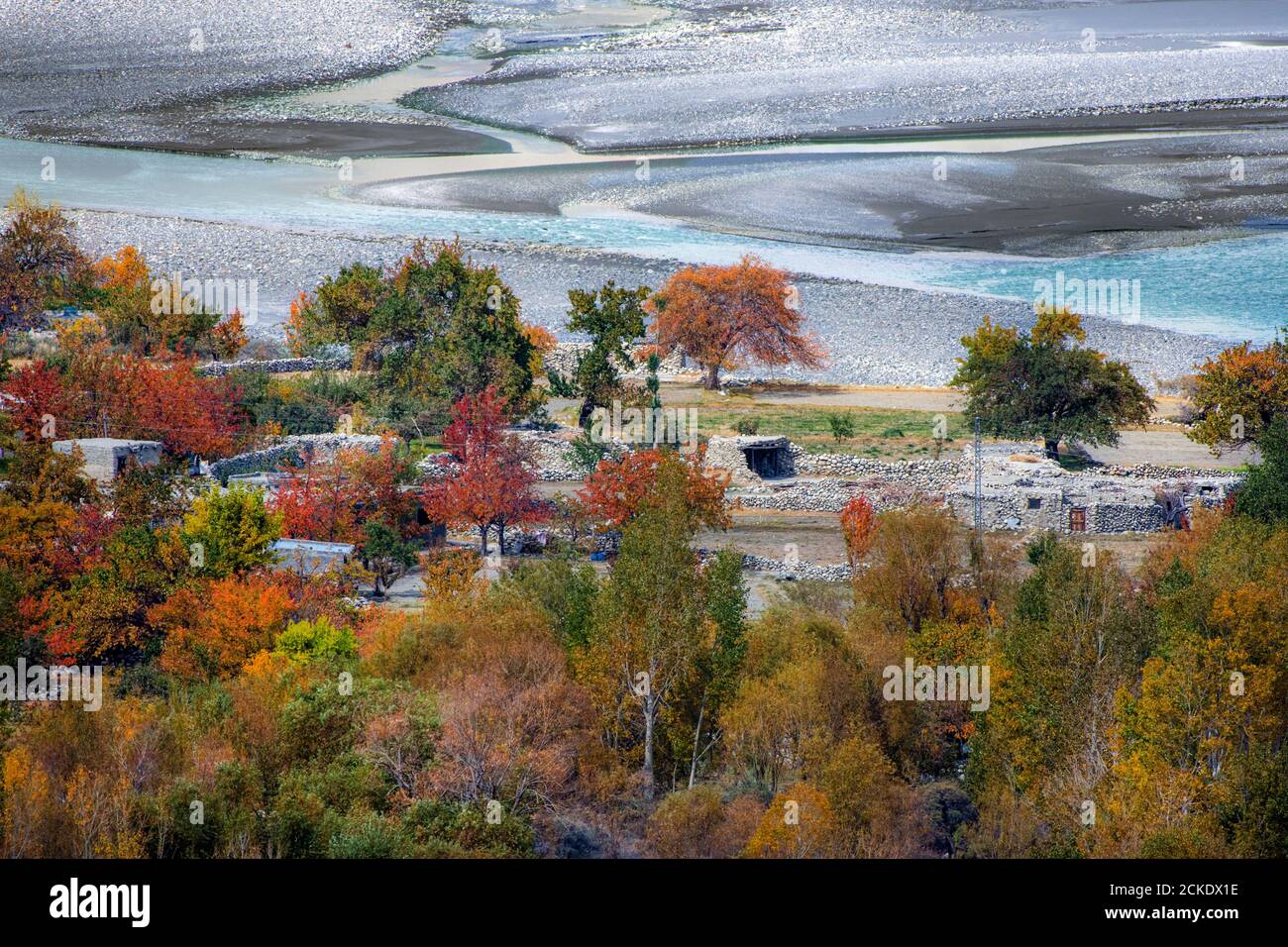 Autumn At Hunza and northern areas of gilgit baltistan , Pakistan Stock ...