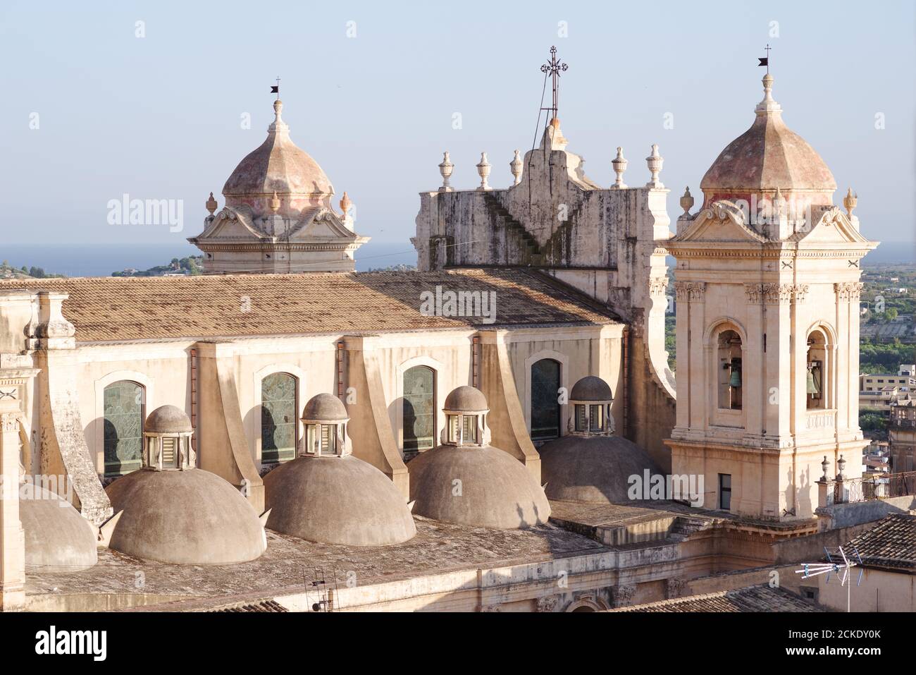 Lovely view of the Noto Cathedral from Chiesa di Montevergine (San ...
