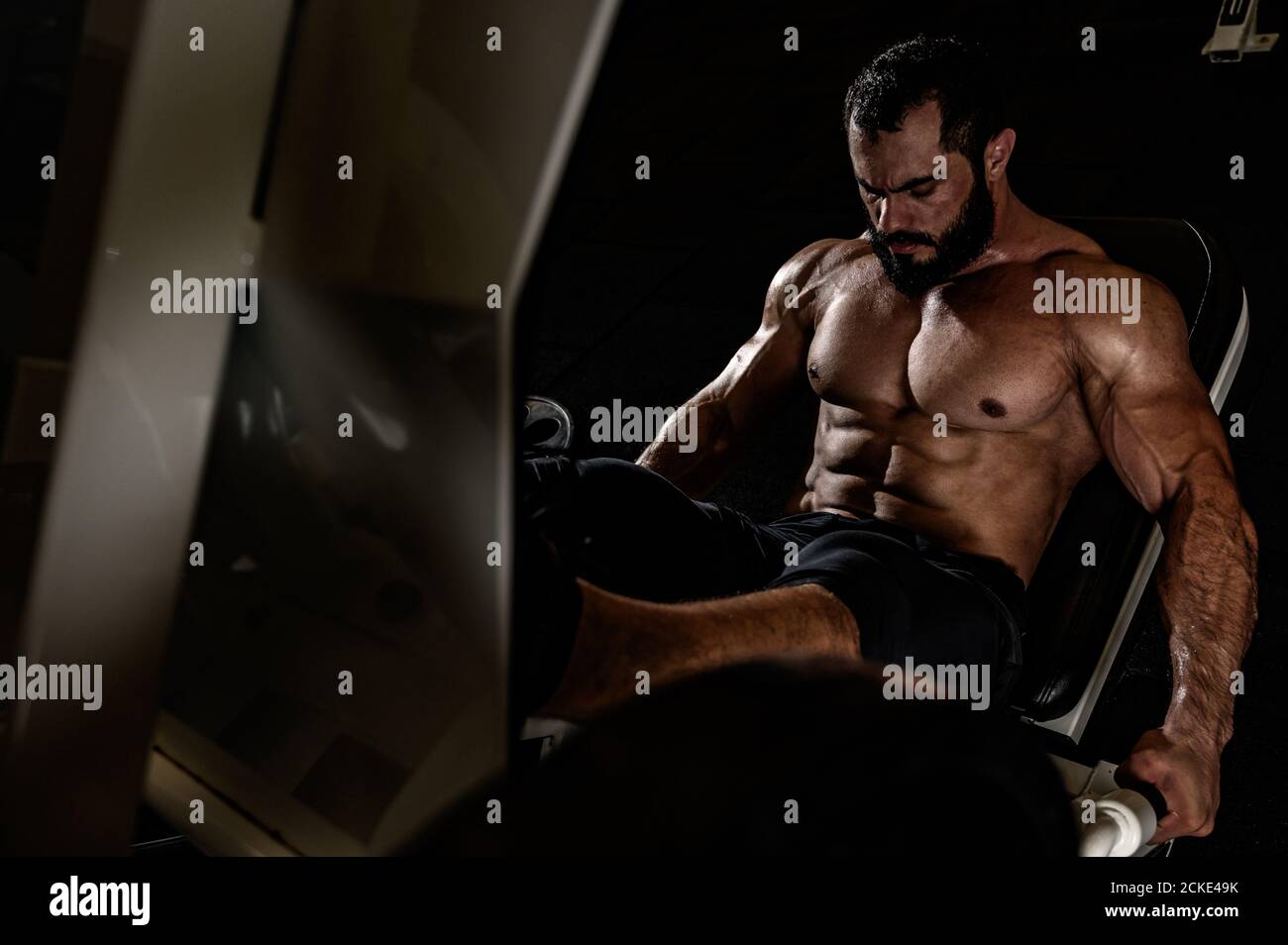 Handsome dark skin man muscular hi-res stock photography and images - Alamy