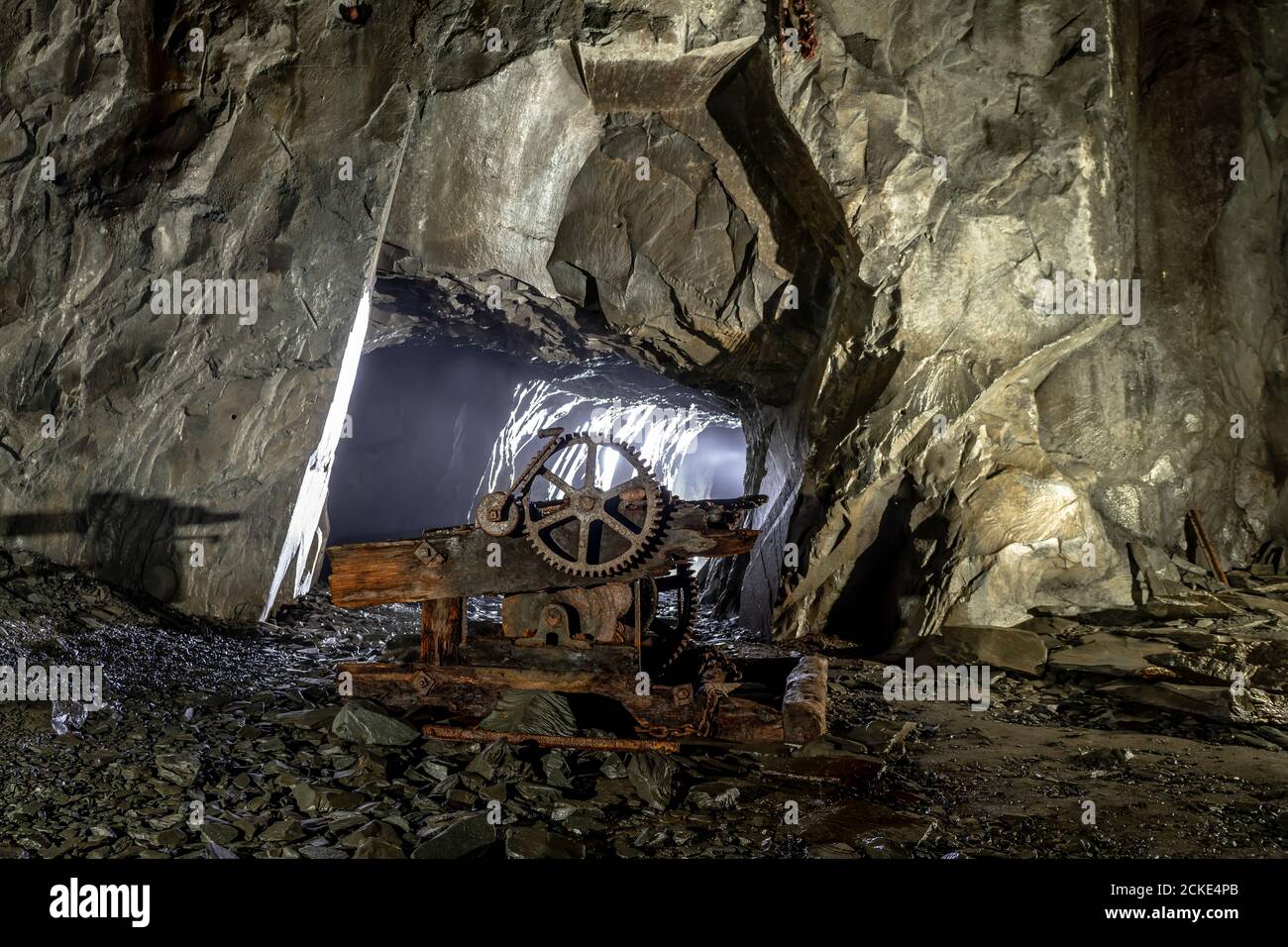 Minllyn slate mine hi-res stock photography and images - Alamy