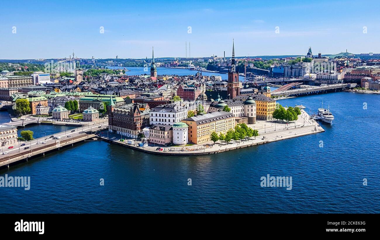 Panoramic view of Stockholm, Sweden Stock Photo - Alamy