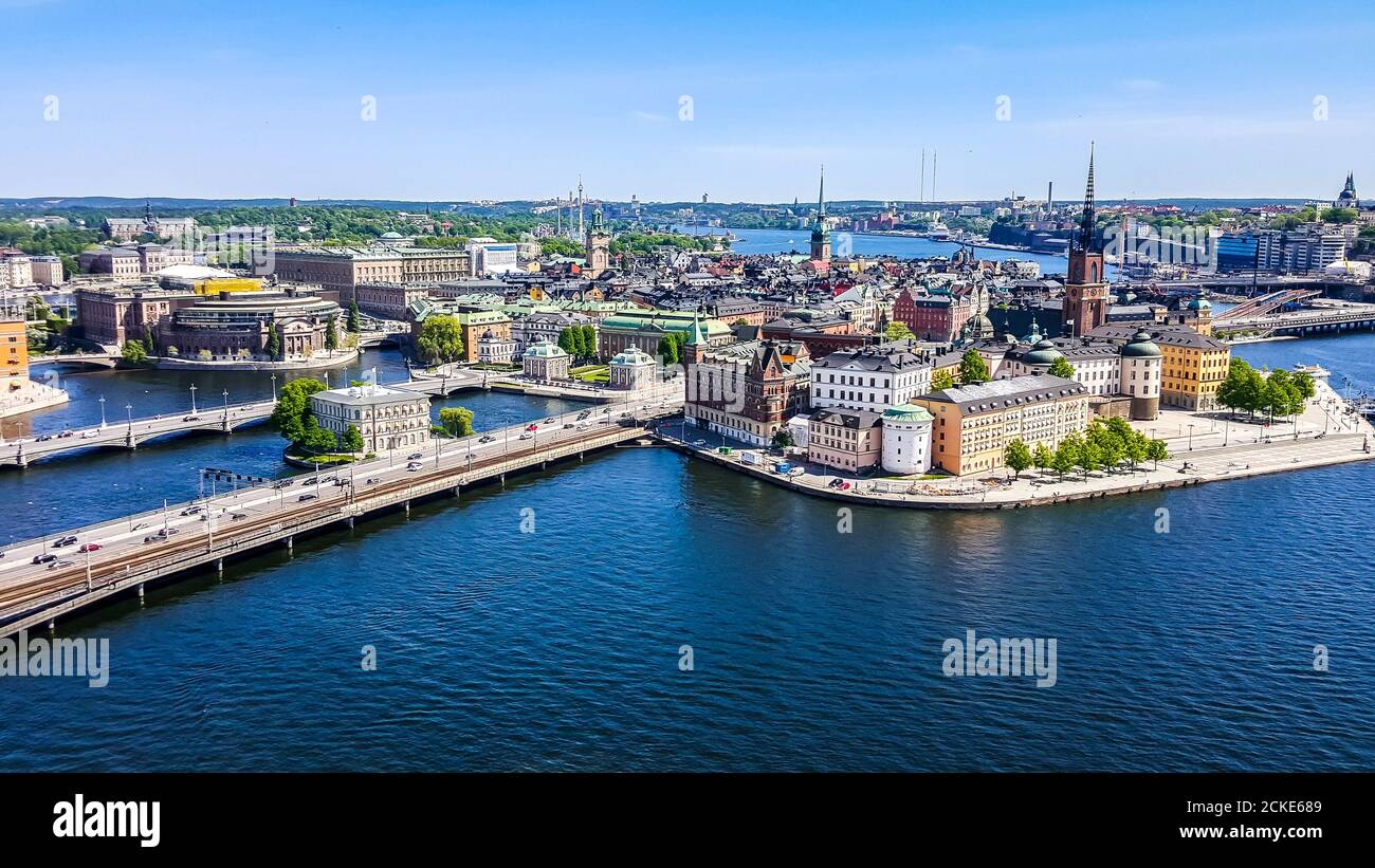 Panoramic view of Stockholm, Sweden Stock Photo - Alamy