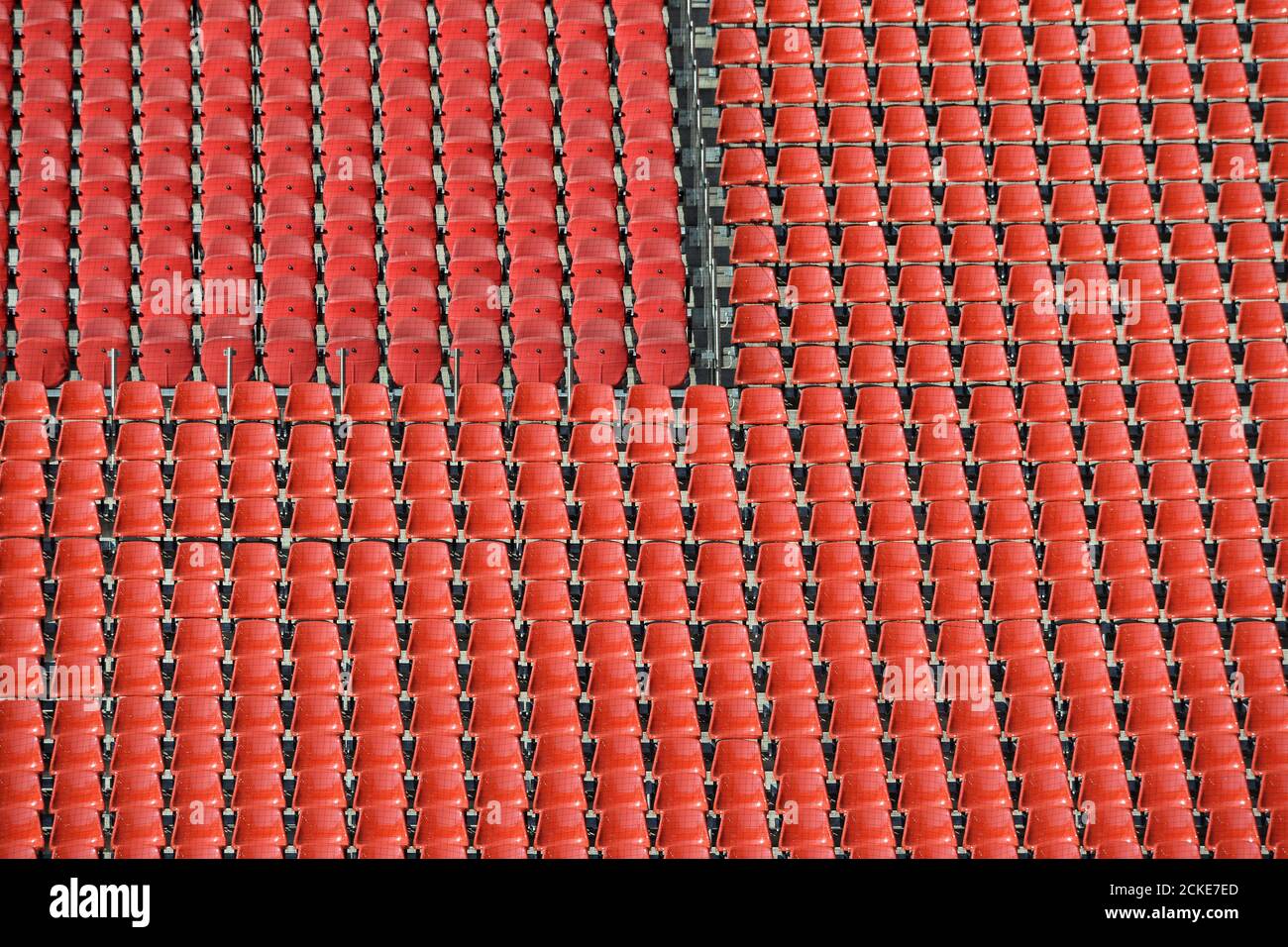 Red seats in the Rhein Energie Stadium Cologne Stock Photo - Alamy