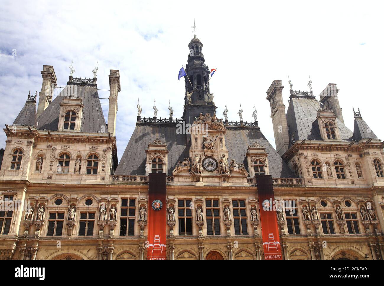 France Paris City Hall Stock Photo - Alamy