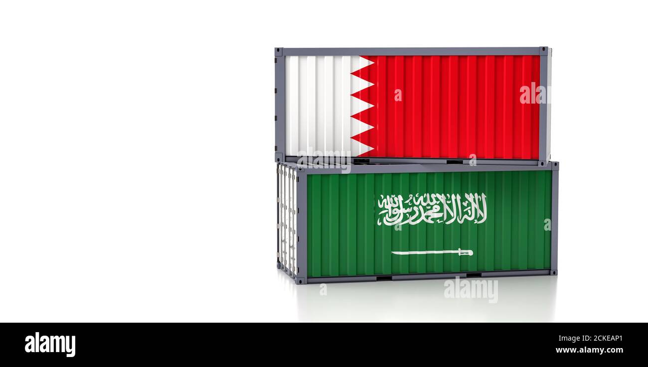 Bahrain saudi arabia flag hi-res stock photography and images - Alamy