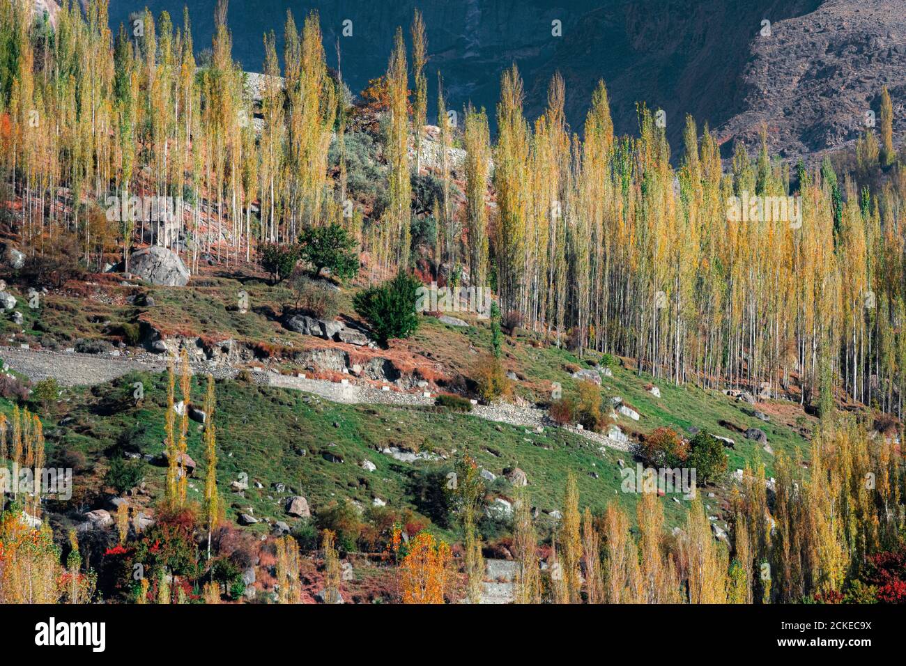 Autumn At Hunza and northern areas of gilgit baltistan , Pakistan Stock ...