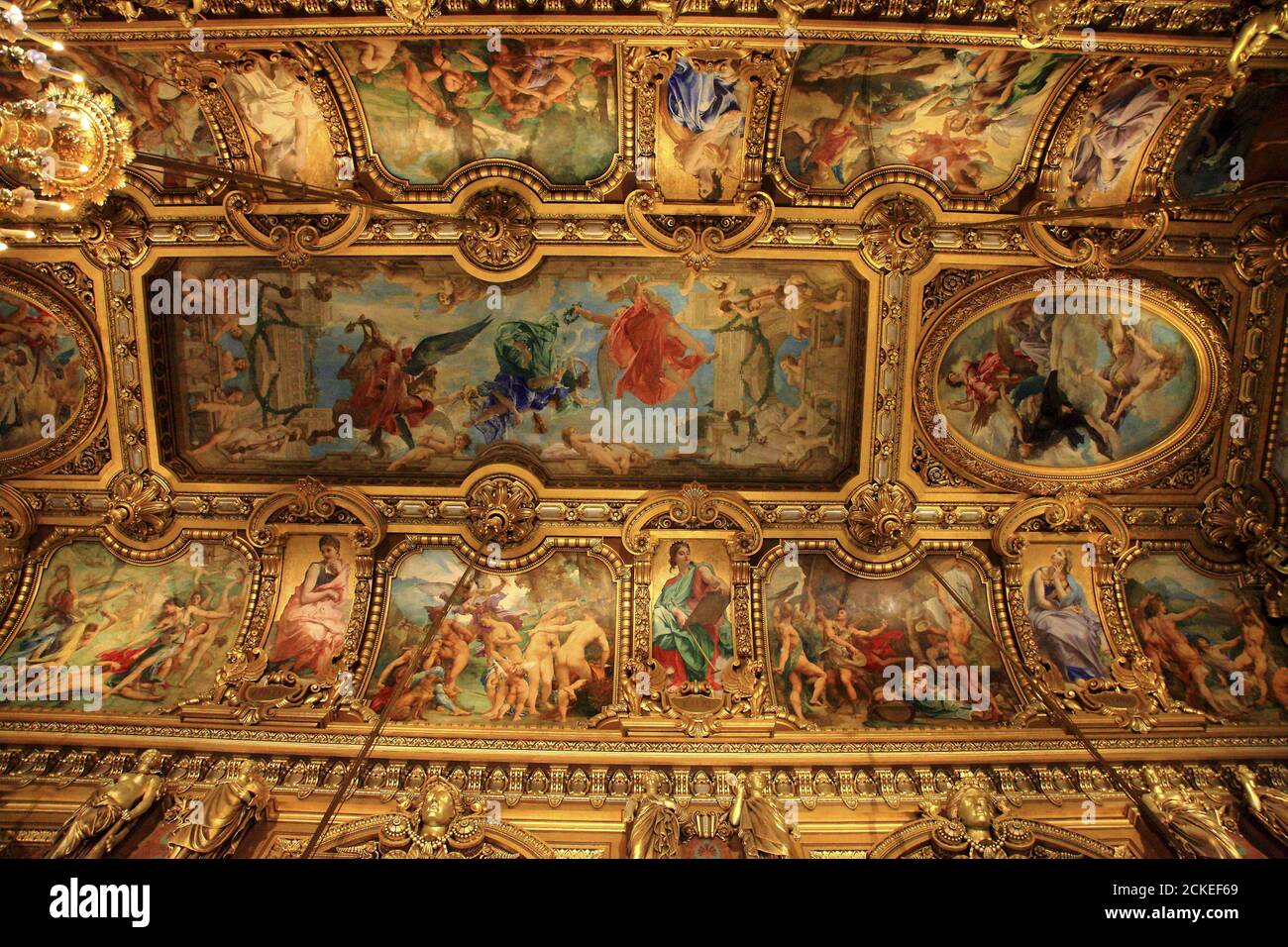 France Paris Opera House Mural Art Stock Photo - Alamy