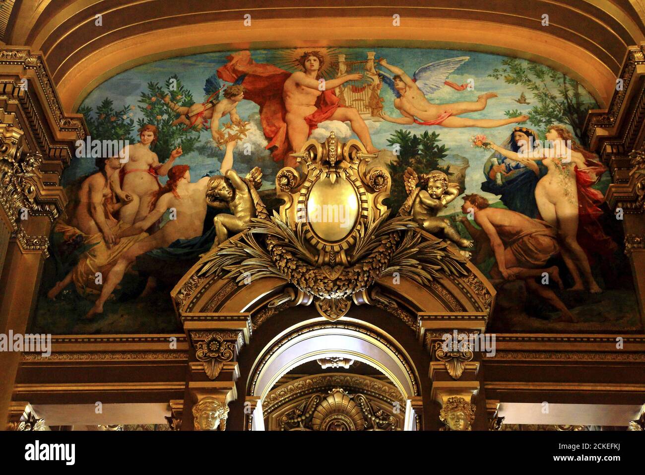 France Paris Opera House Mural Art Stock Photo - Alamy
