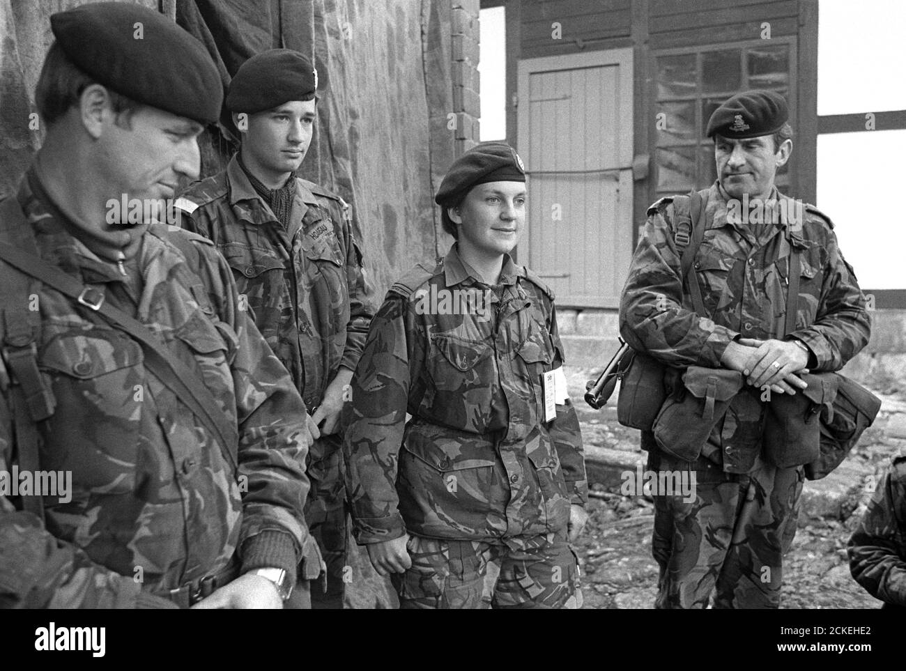 NATO exercises in Germany, September 1984, British soldiers Stock Photo ...