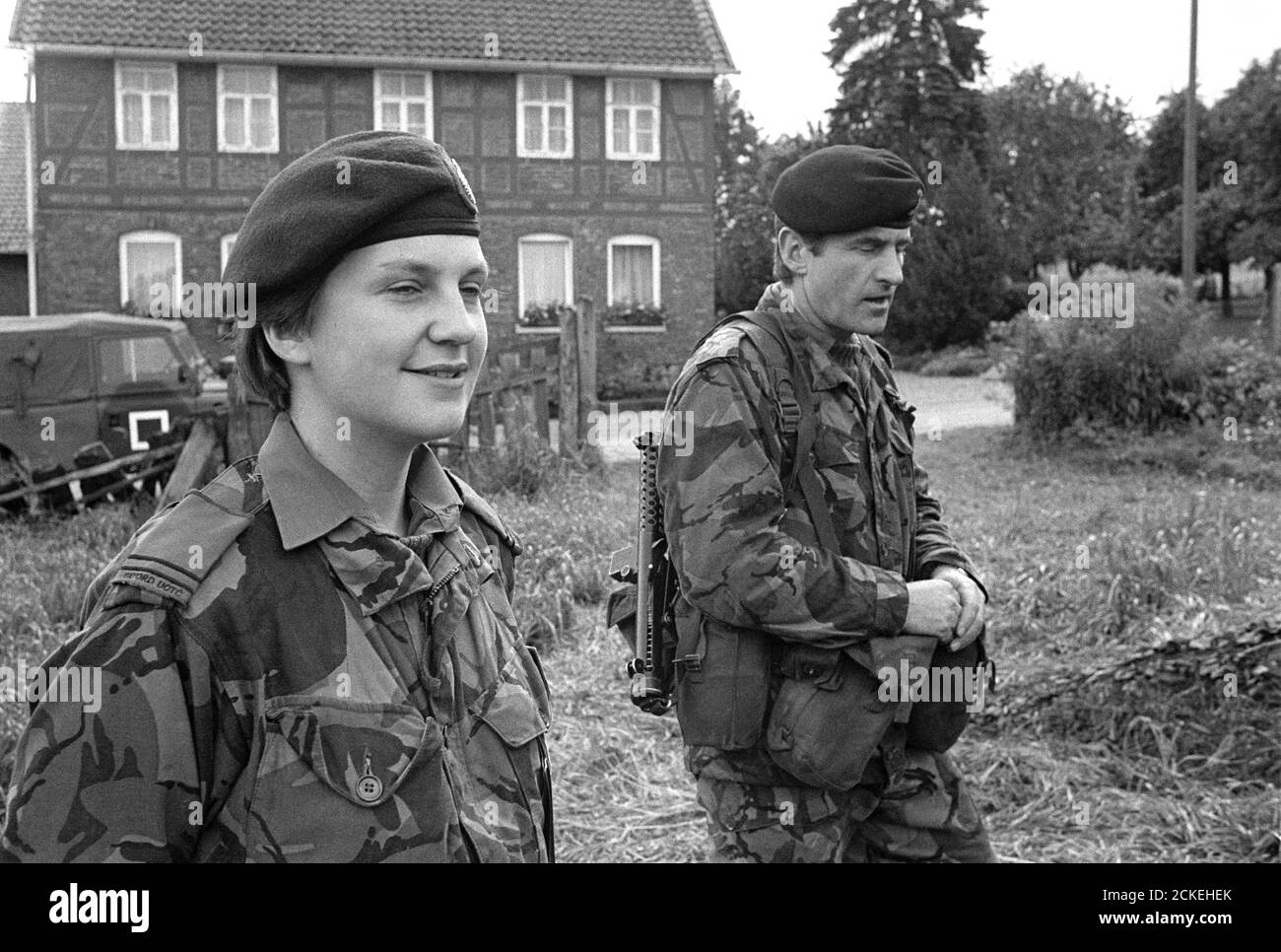 NATO exercises in Germany, September 1984, British soldiers Stock Photo ...