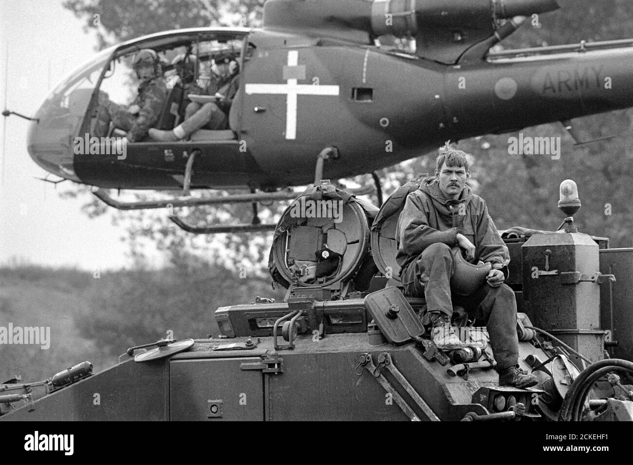 NATO exercises in Germany, September 1984, British soldiers Stock Photo ...