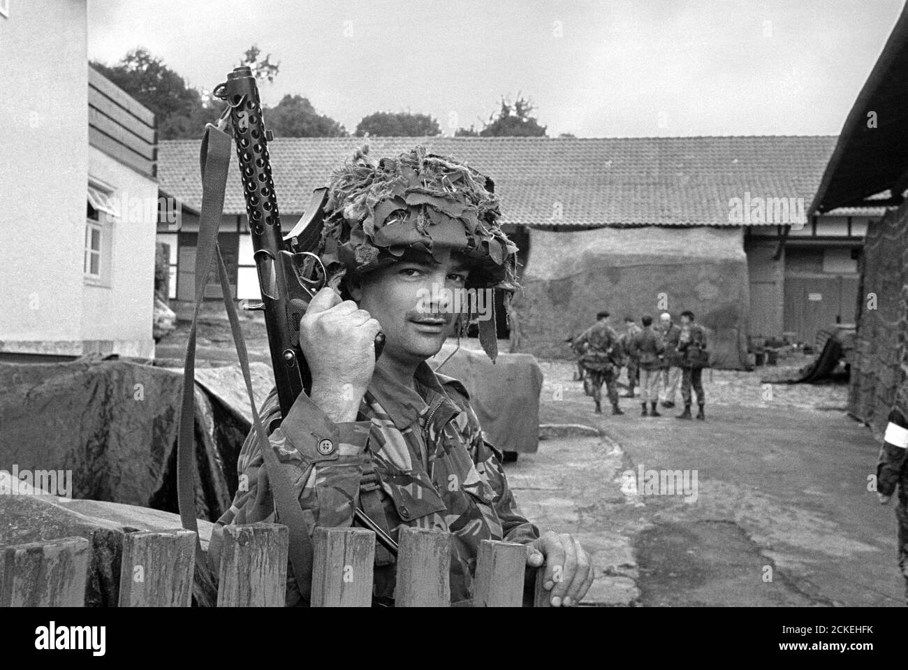 NATO exercises in Germany, September 1984, British soldiers Stock Photo ...