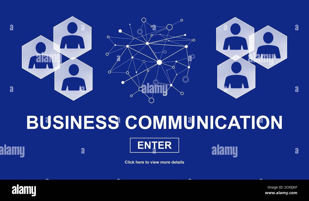 Illustration of a business communication concept Stock Photo - Alamy