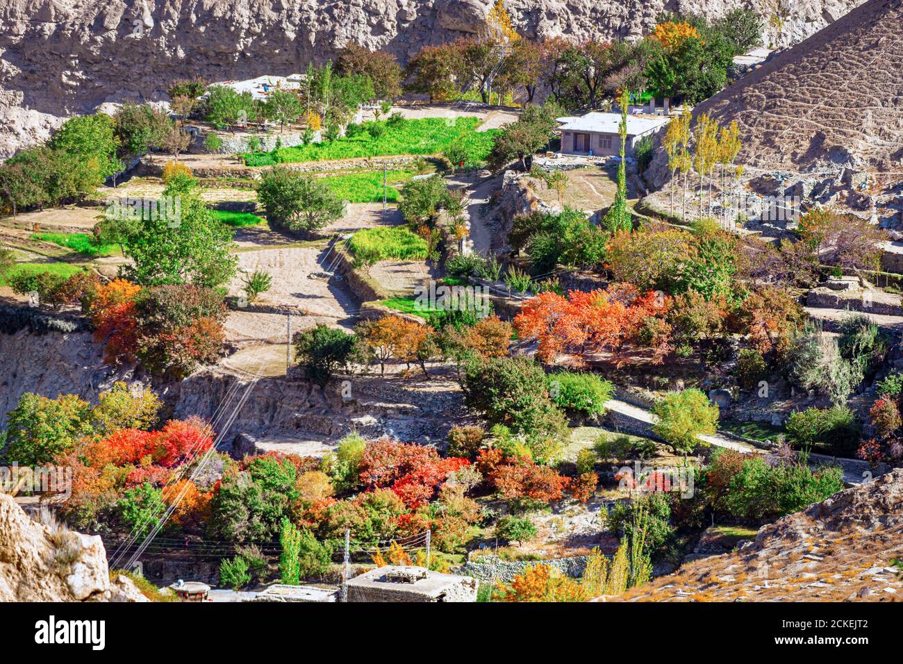 Autumn At Hunza and northern areas of gilgit baltistan , Pakistan Stock ...