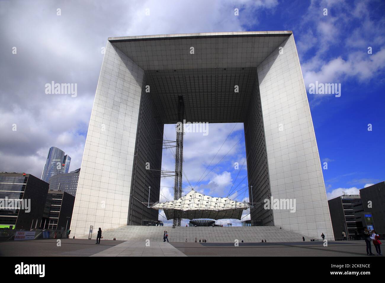 France Paris La Defense New Arc de Triomphe Stock Photo - Alamy