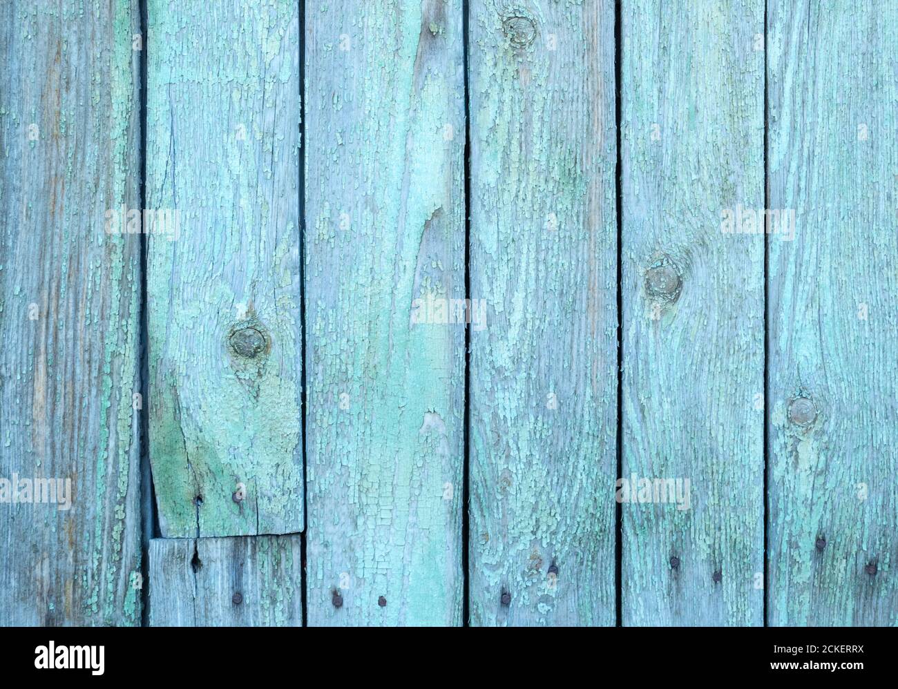 Old painted blue wood fence - texture or background Stock Photo - Alamy