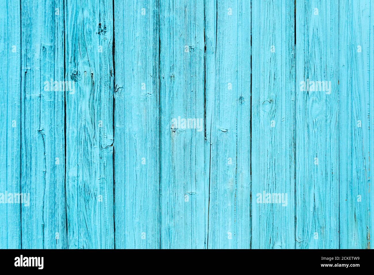 Old painted blue wood fence - texture or background Stock Photo - Alamy