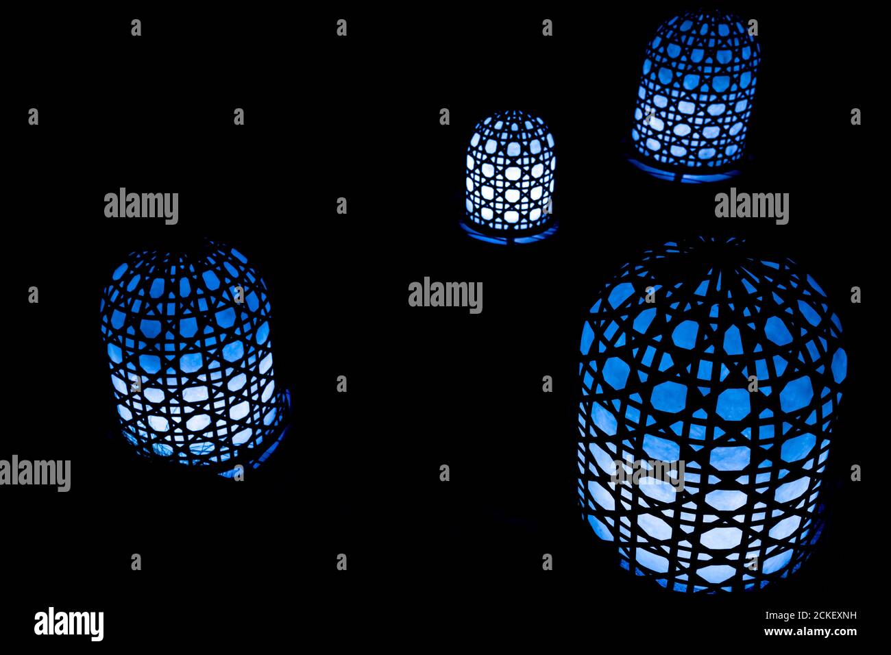 Blue lamps hi-res stock photography and images - Alamy