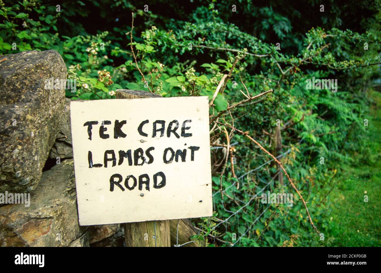 An old farming sign in Buttermere, Lake District, UK Stock Photo - Alamy
