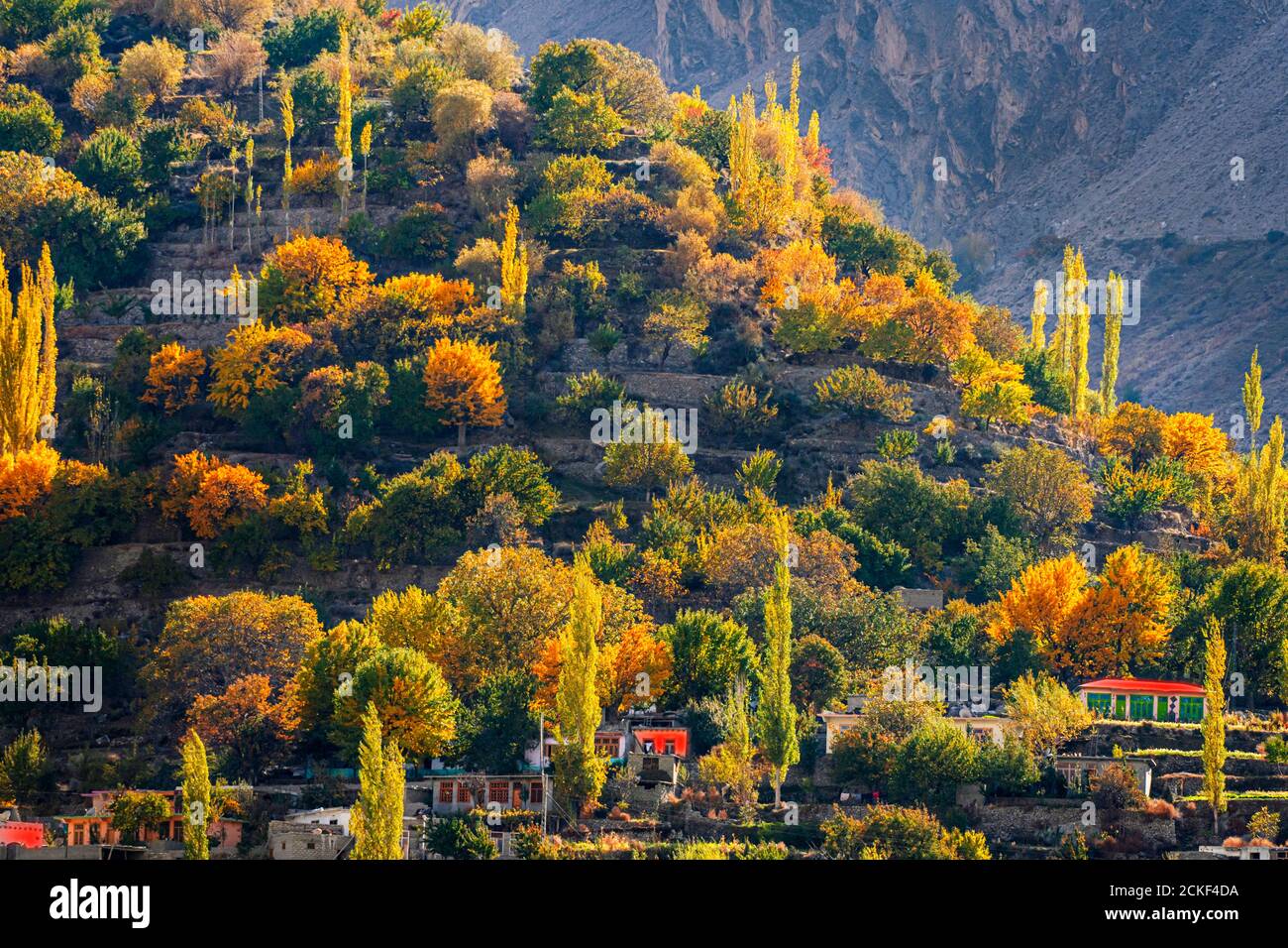 Autumn At Hunza and northern areas of gilgit baltistan , Pakistan Stock ...