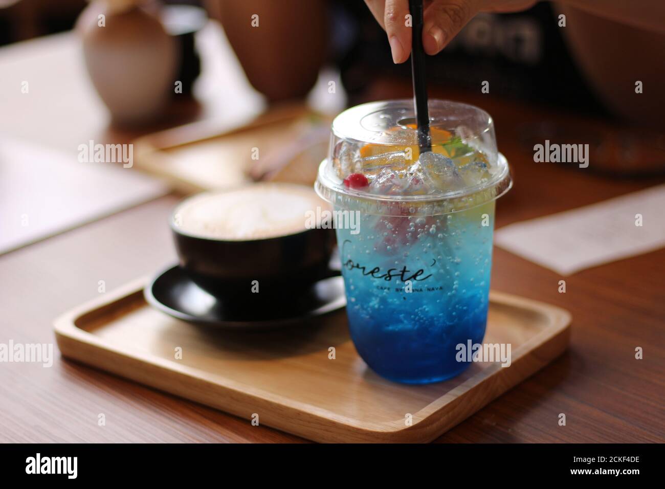 Soda glass table hi-res stock photography and images - Alamy
