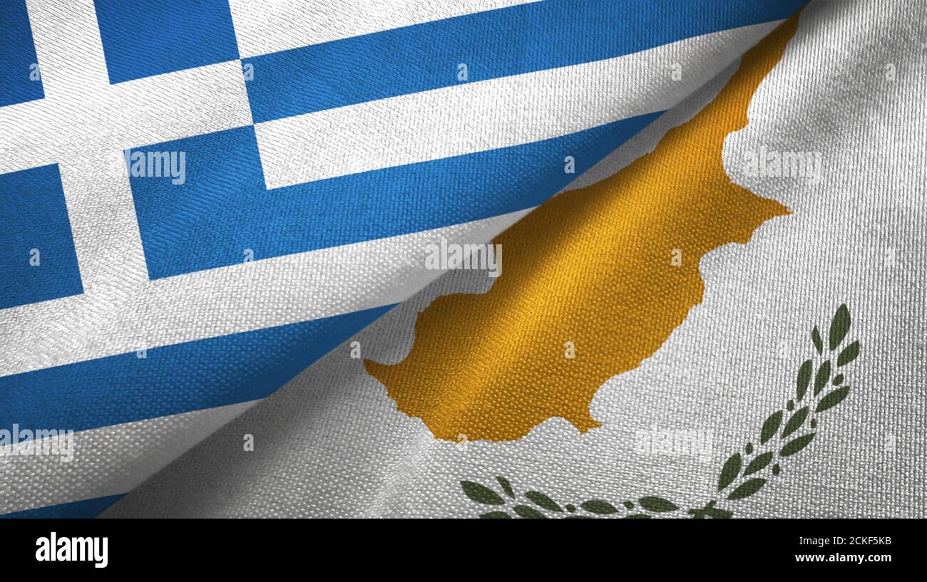 Greece and cyprus flags hi-res stock photography and images - Alamy