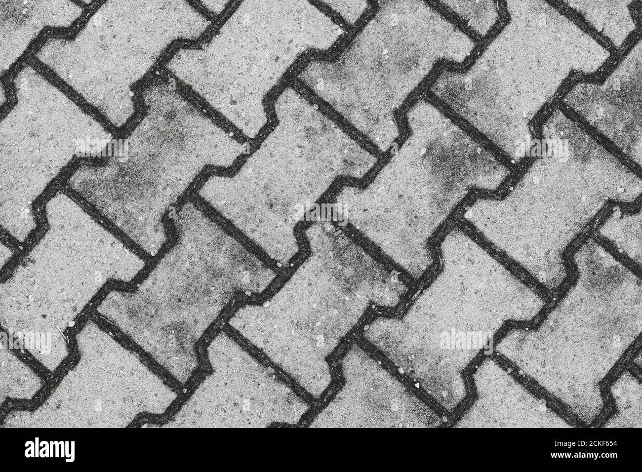 H-shaped pavement concrete slabs pattern top view Stock Photo - Alamy