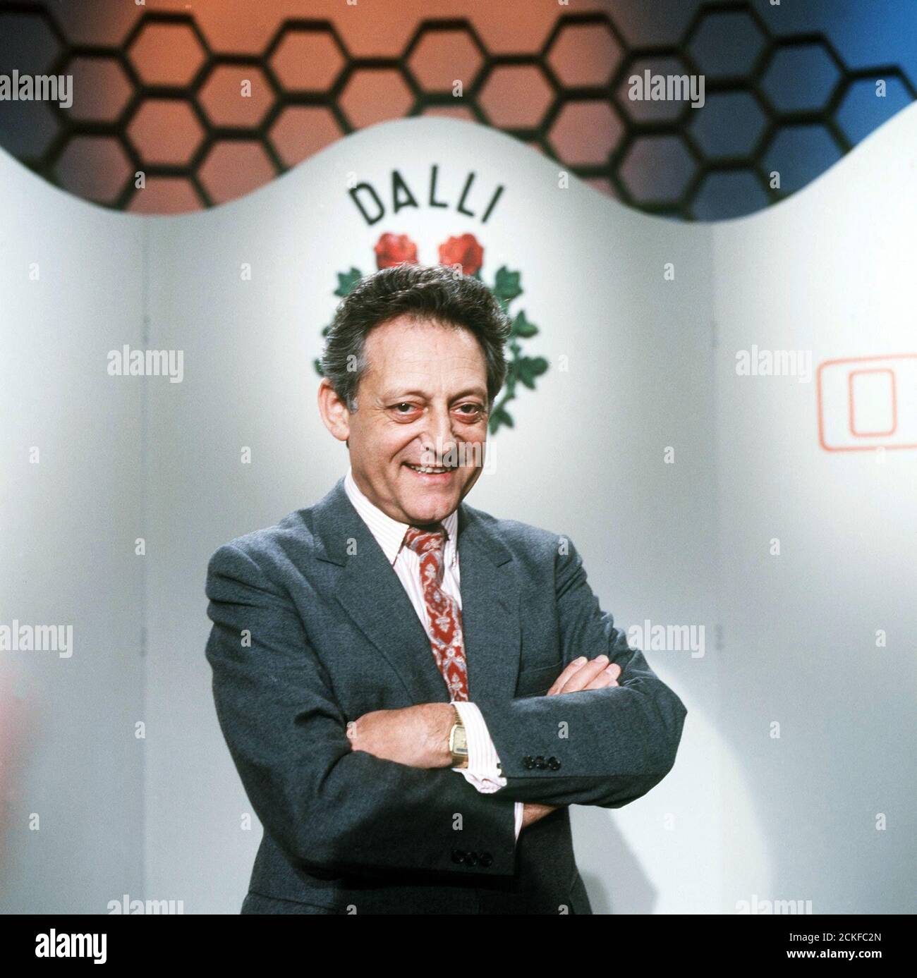 Moderator HANS ROSENTHAL in der Sendung Dalli Dalli, Deutschland 1983 ...