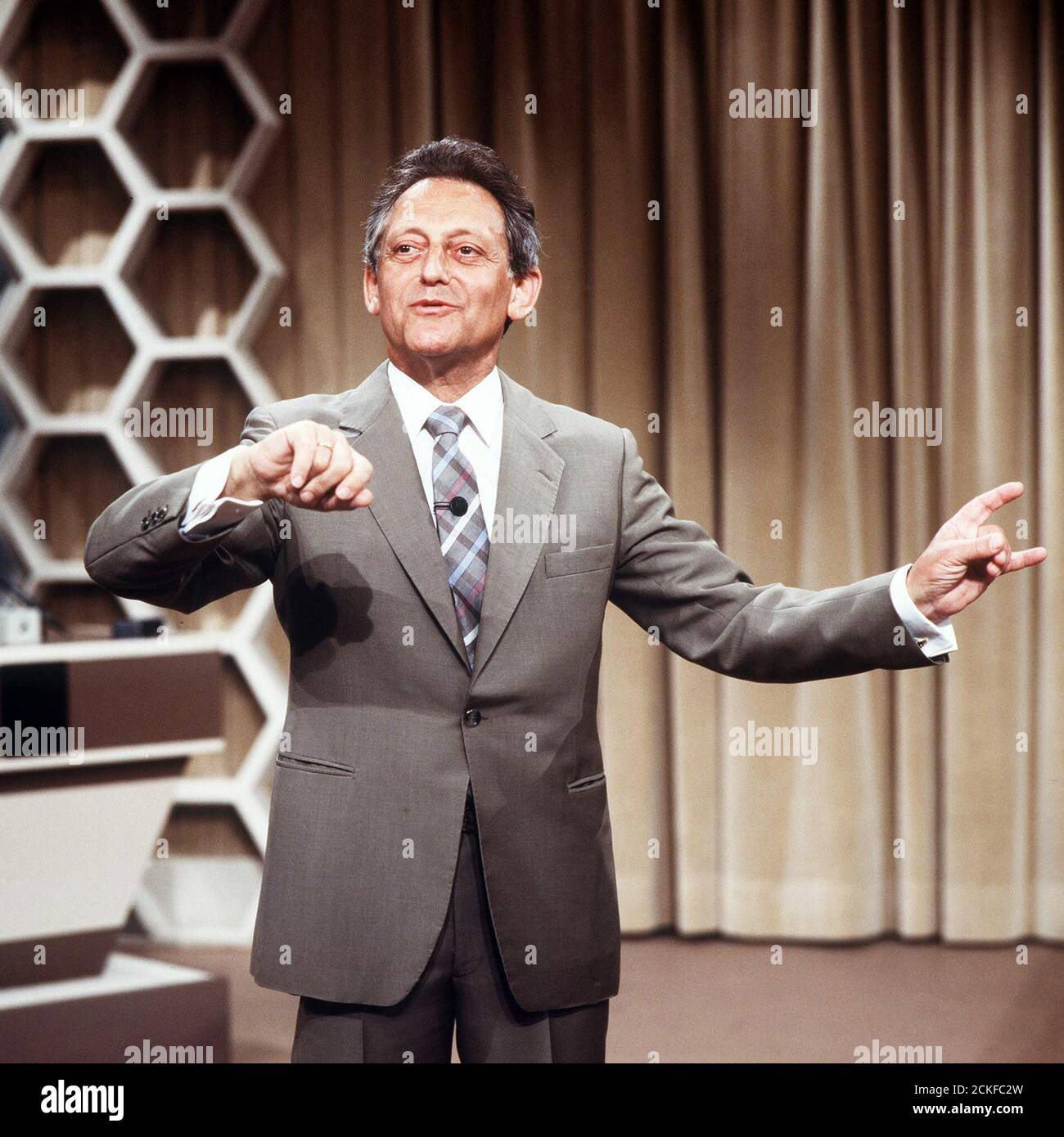 Moderator HANS ROSENTHAL in der Sendung Dalli Dalli, Deutschland 1985 ...