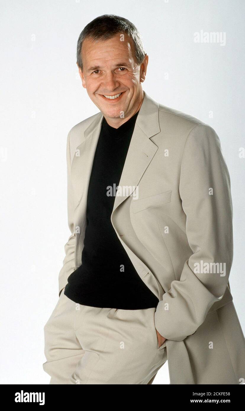 Porträt des Moderator Fritz Egner, Deutschland 1999. Portrait of the ...