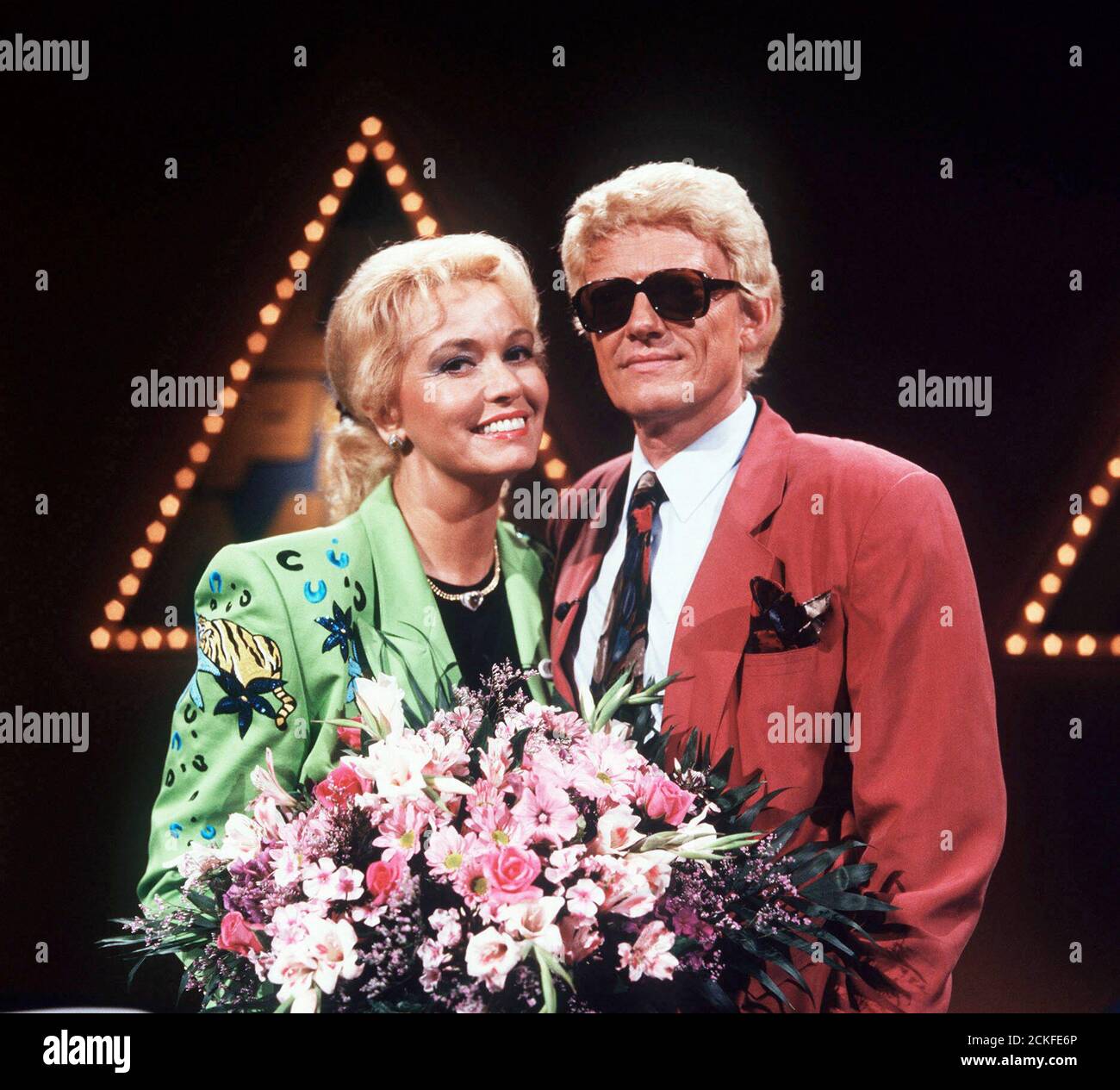 Der deutsche Sänger Heino mit Ehefrau Hannelore, Deutschland um 1980 ...