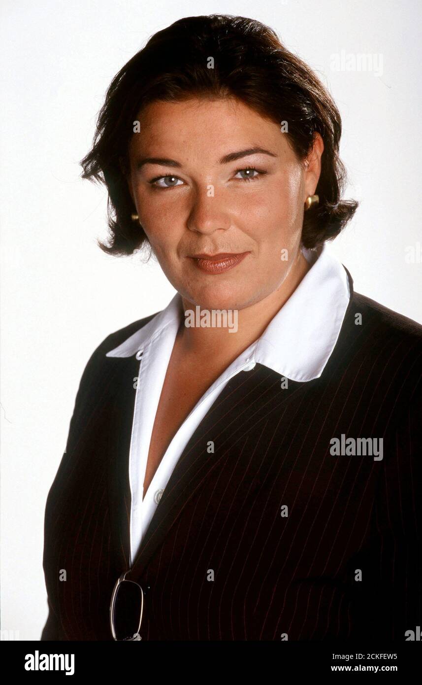 Porträt der deutschen Moderatorin Vera Int-Veen, 1999. Portrait of the ...
