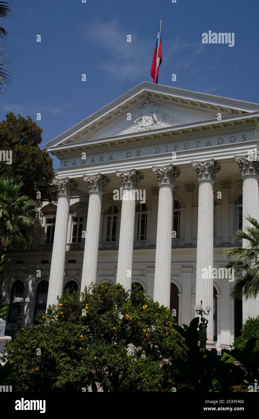 National Congress building. Santiago de Chile. Chile Stock Photo - Alamy