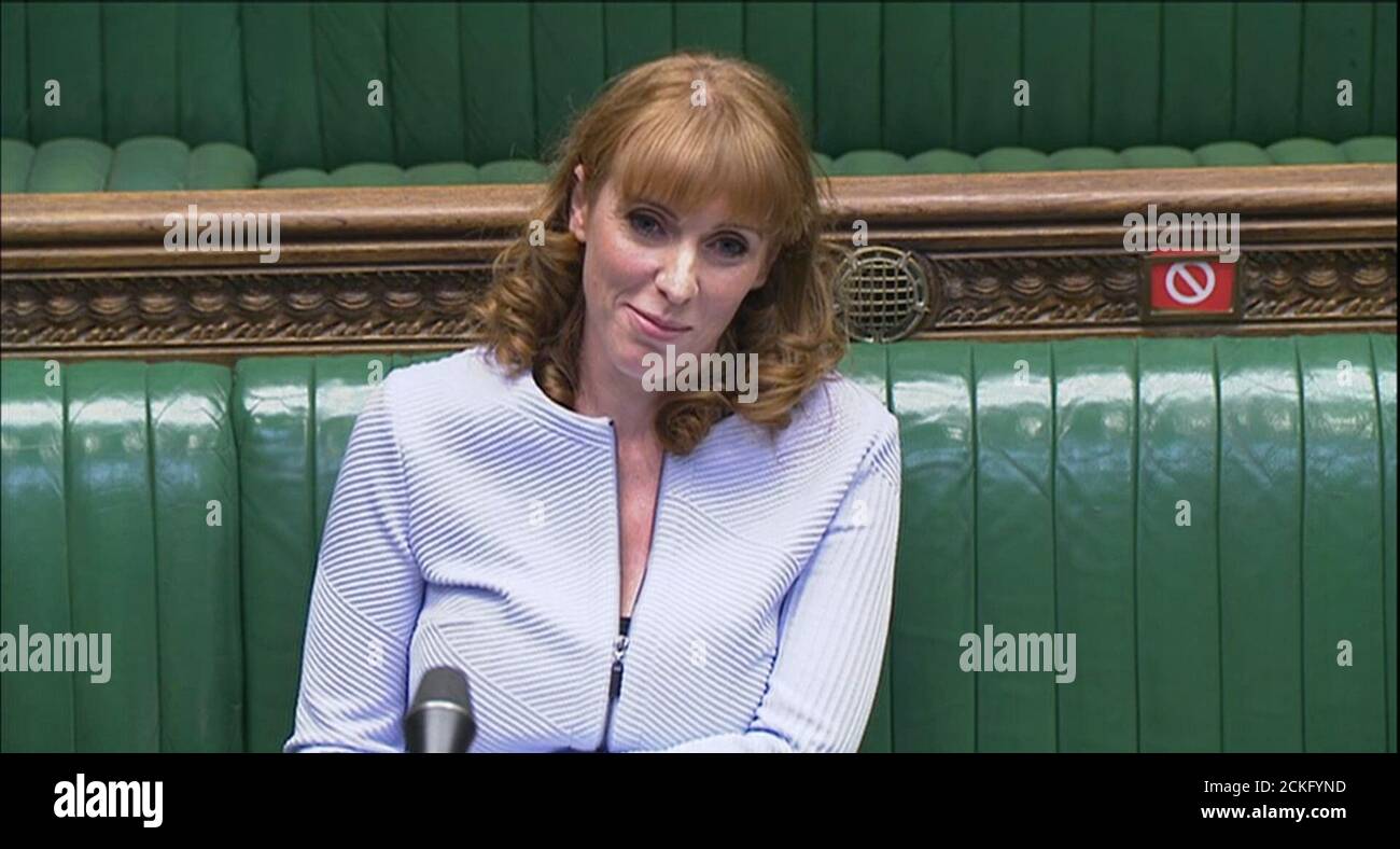 Deputy Labour leader Angela Rayner speaks during Prime Minister's ...